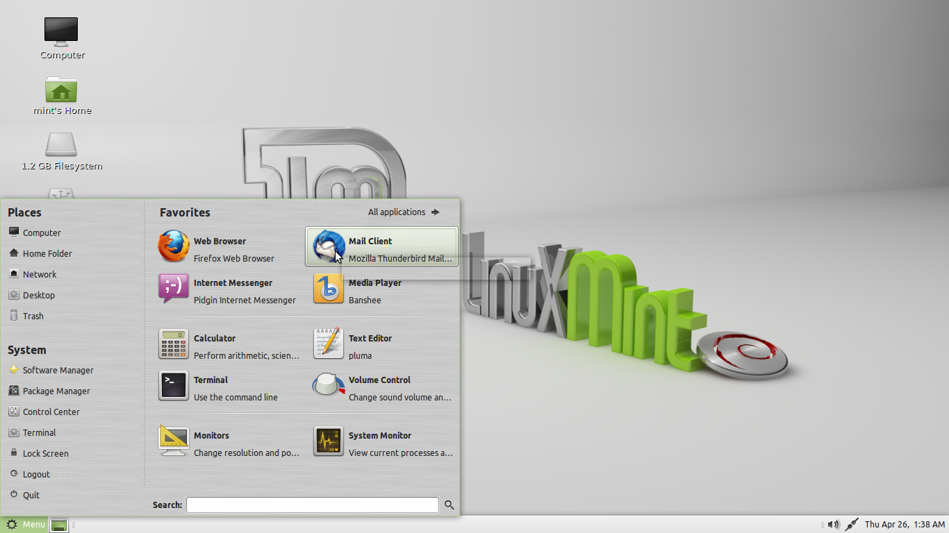 Das U-Blog by Prashanth: Review: Linux Mint MATE 201204