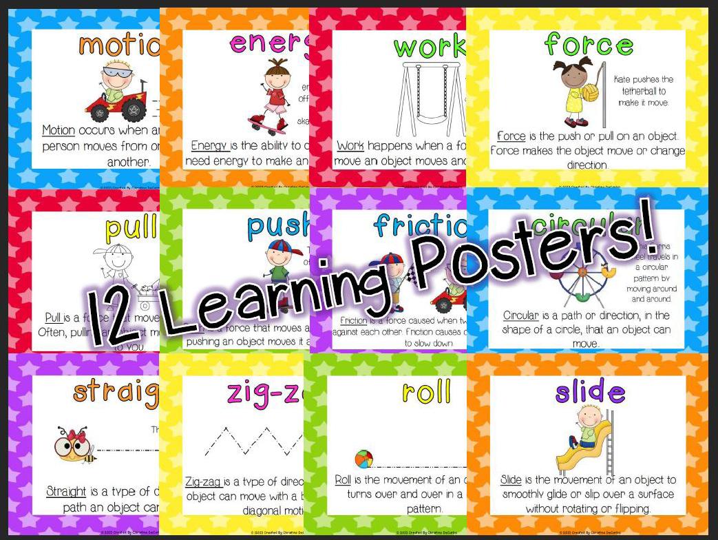 Force & Motion Science Unit for Kids! & Freebie!! - Miss DeCarbo