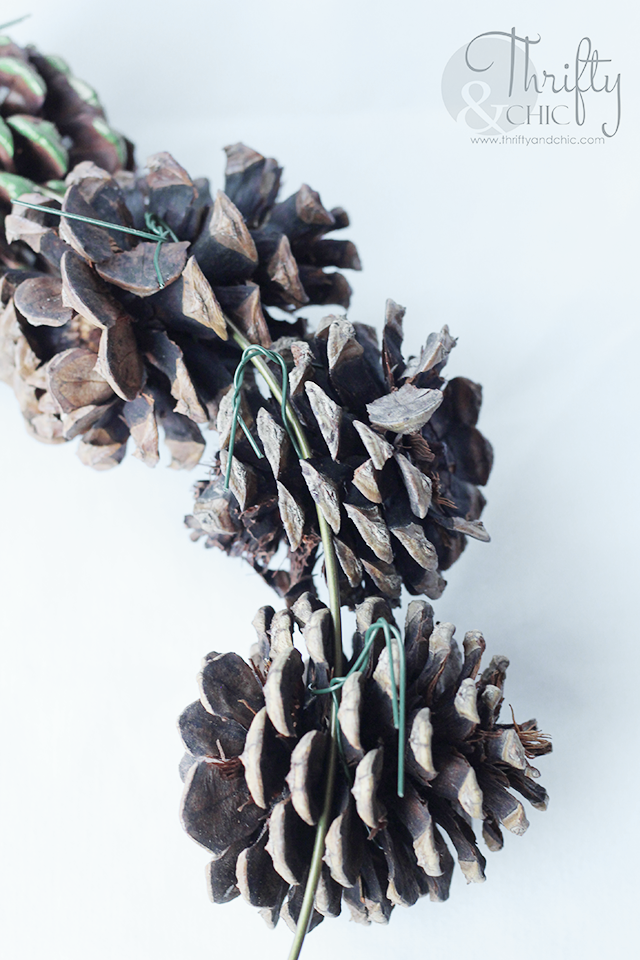 DIY Winter Pine Cone Wreath Tutorial