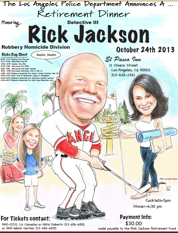 Trials & Tribulations: LAPD Detective Rick Jackson's Retirement Dinner