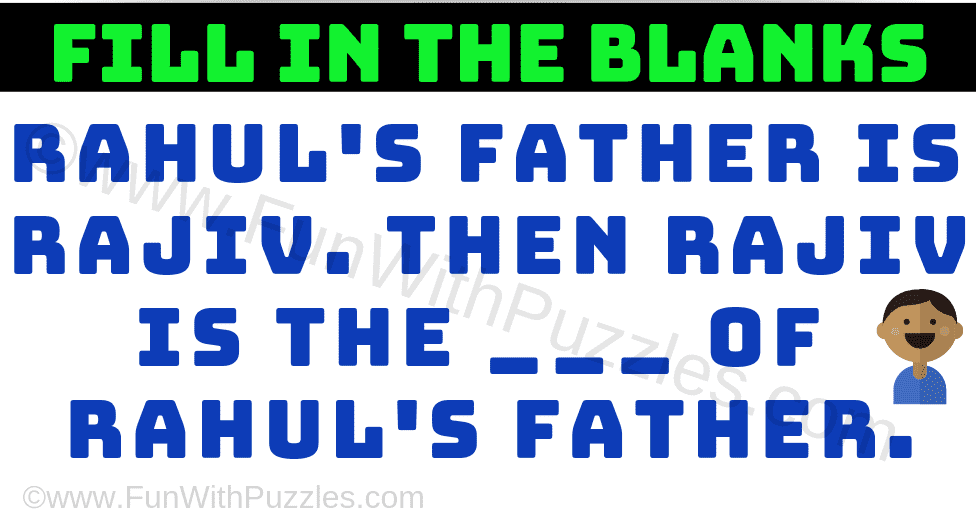 Fill in the Blanks Brain Teaser