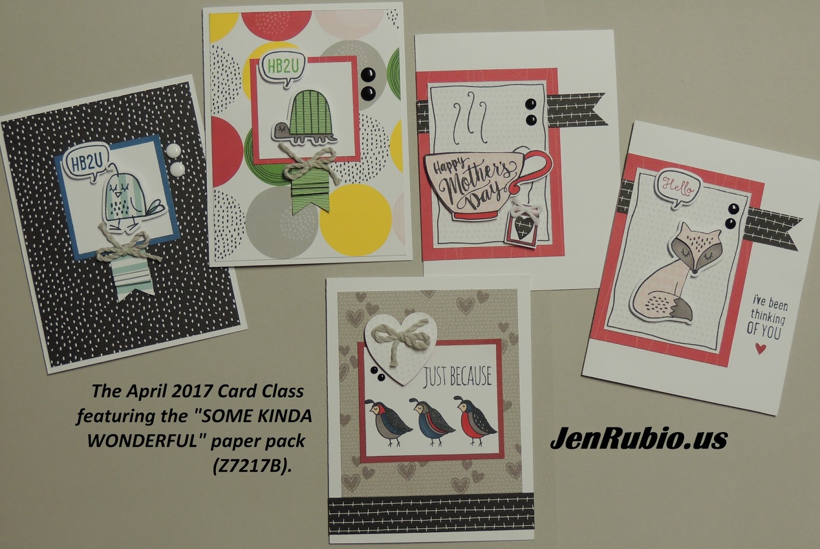 CTMH with Jen Rubio: New Card designs for the April Card Class(es)!