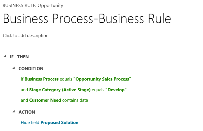 Dynamics 365 Customer Engagement: Business Rule on Business Process ...