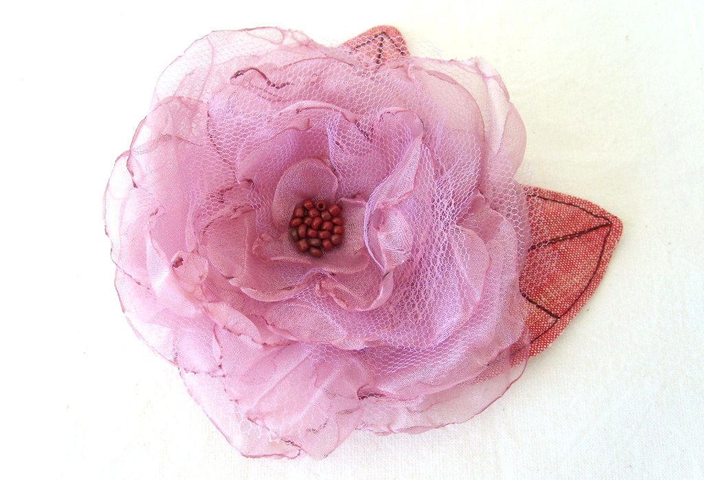 OnePerfectDay: Dusky Rose Organza Flower