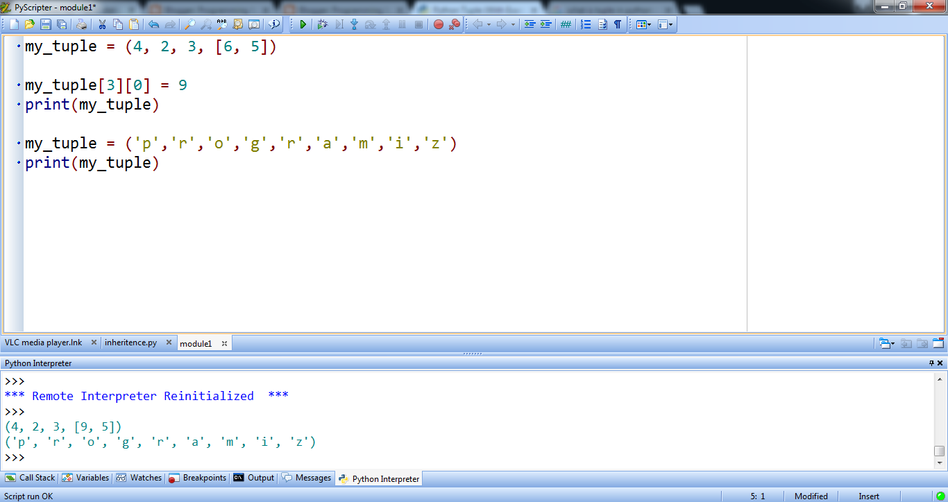 Dictionary and Tuples in Python