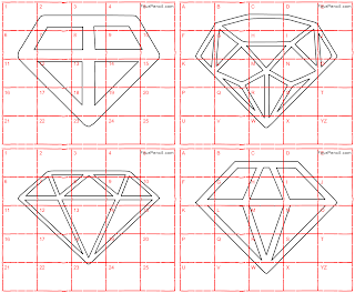 Picture puzzle: Free printable Diamond picture puzzle game drawing ...