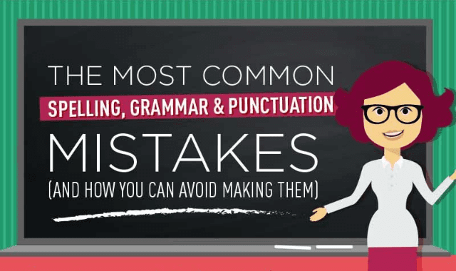 The Most Common Spelling, Grammar And Punctuation Mistakes #Infographic ...