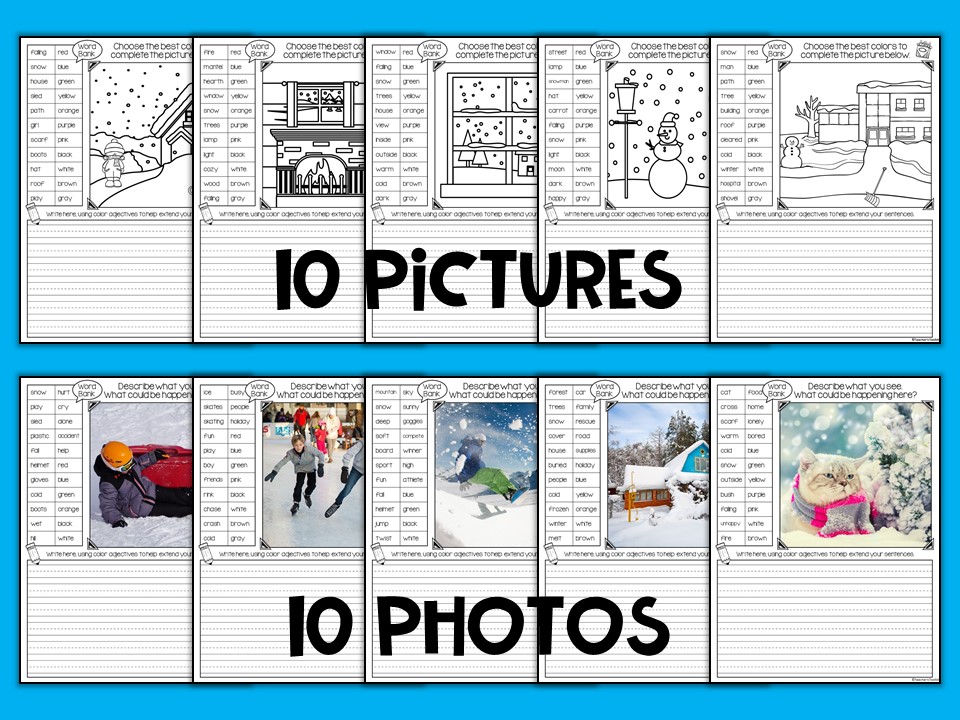 Winter Write About The Picture and a FREEBIE! - Teachers Toolkit Blog