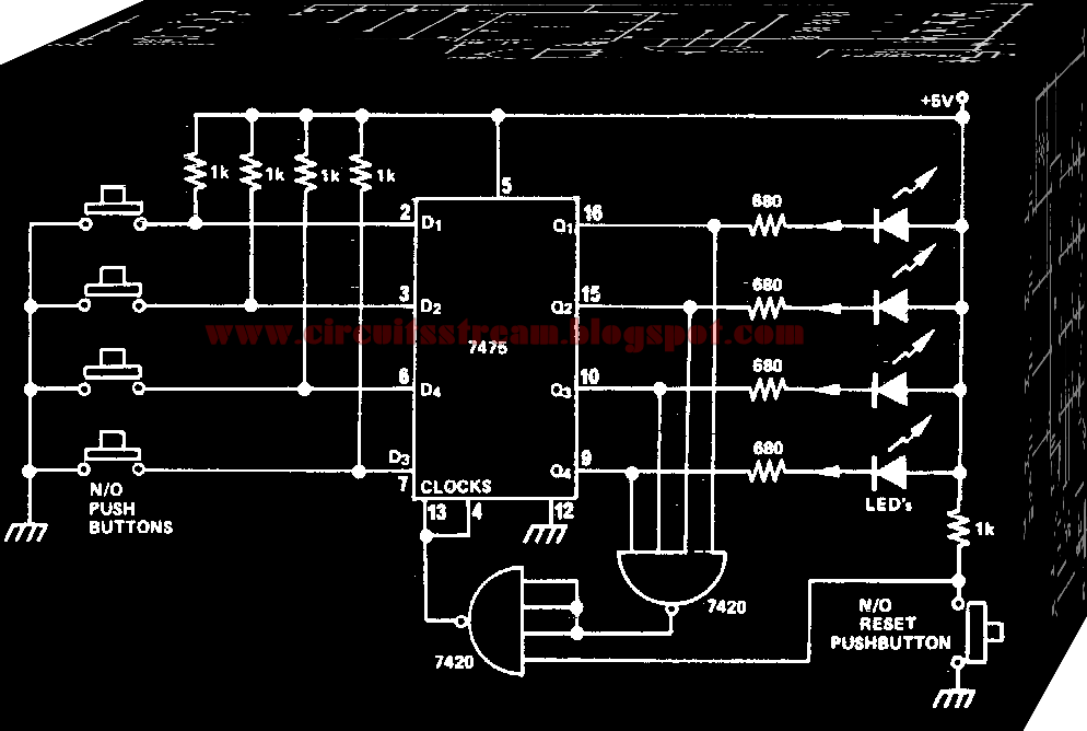 Simple W-indicator Circuit Diagram | Electronic Circuit Diagrams ...