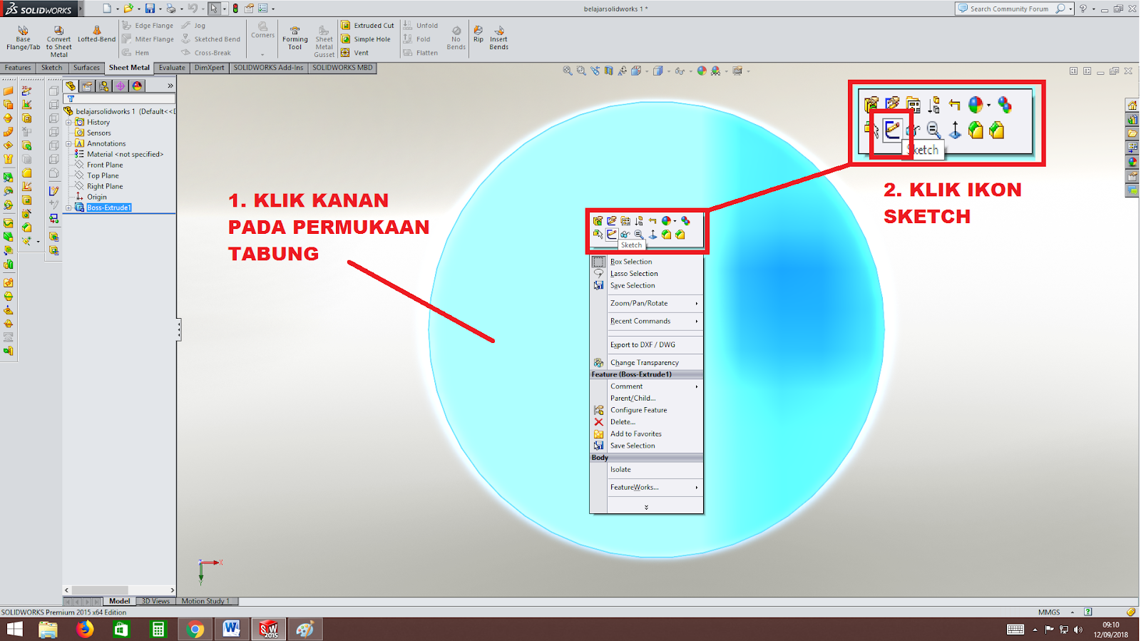 BELAJAR SOLIDWORKS PEMULA 2