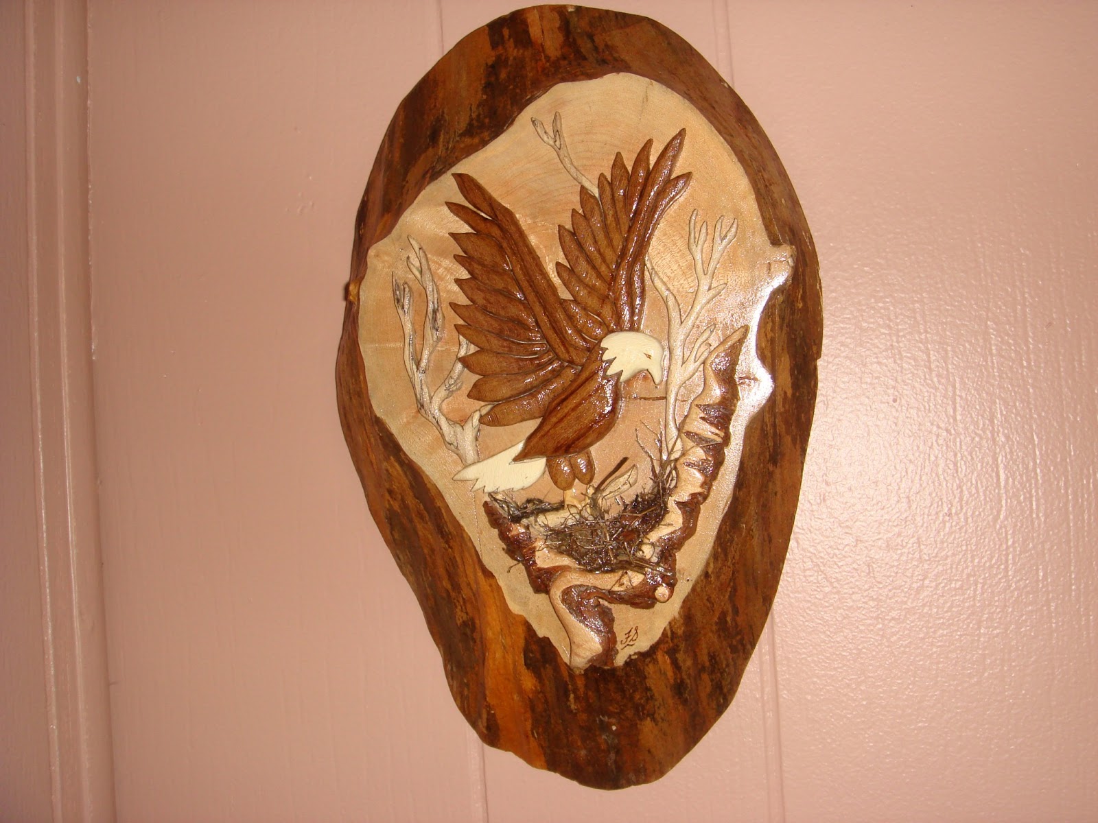 Intarsia Scrolled Wood Art and Decorative Turned Treasures: Intarsia Art.