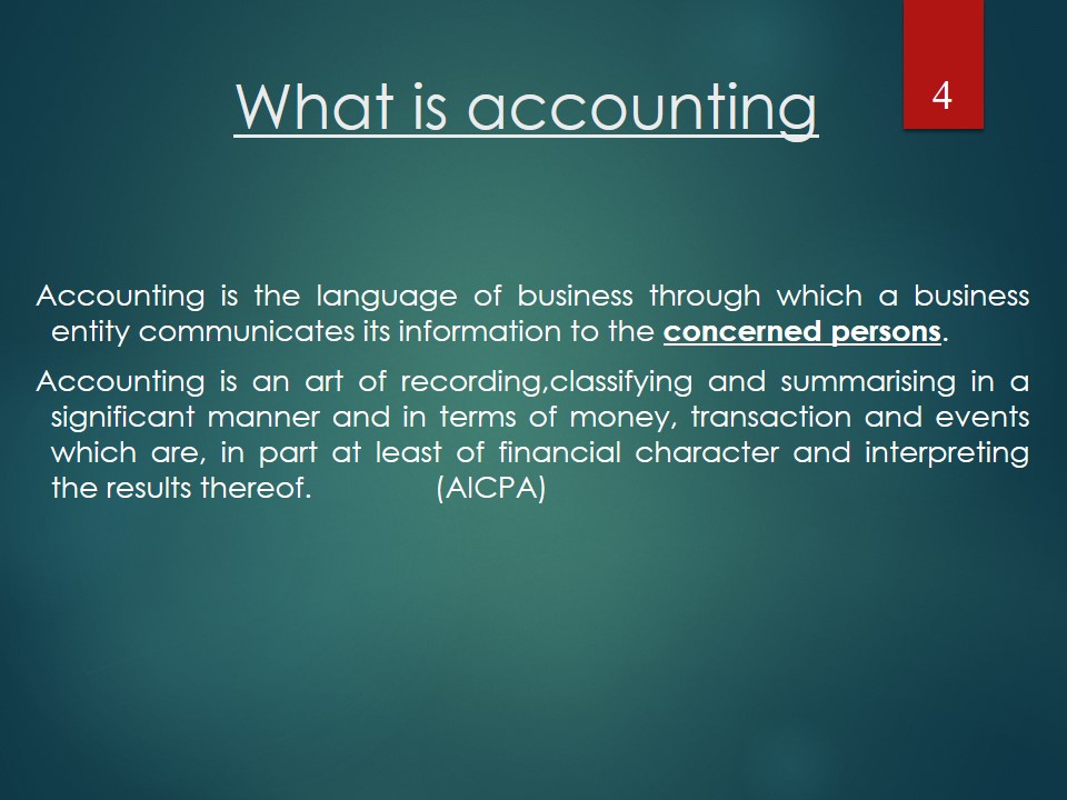 What Is Accounting Types Of Accounting Terminology Of Accounting