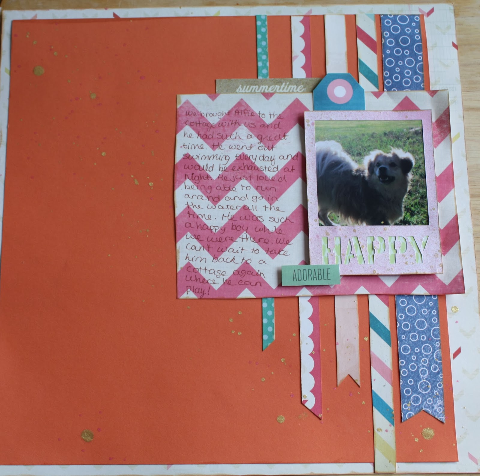 Happy Puppy Layout - Scrapping Jessalyn