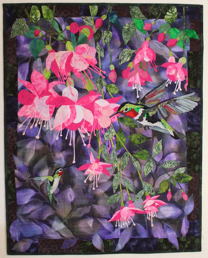Barbara Strobel Lardon Art quilts: HUMMERS
