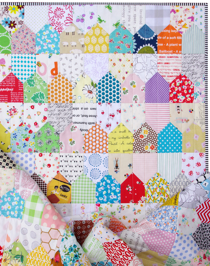 One Patch Quilt - Row Houses | Red Pepper Quilts | Bloglovin’