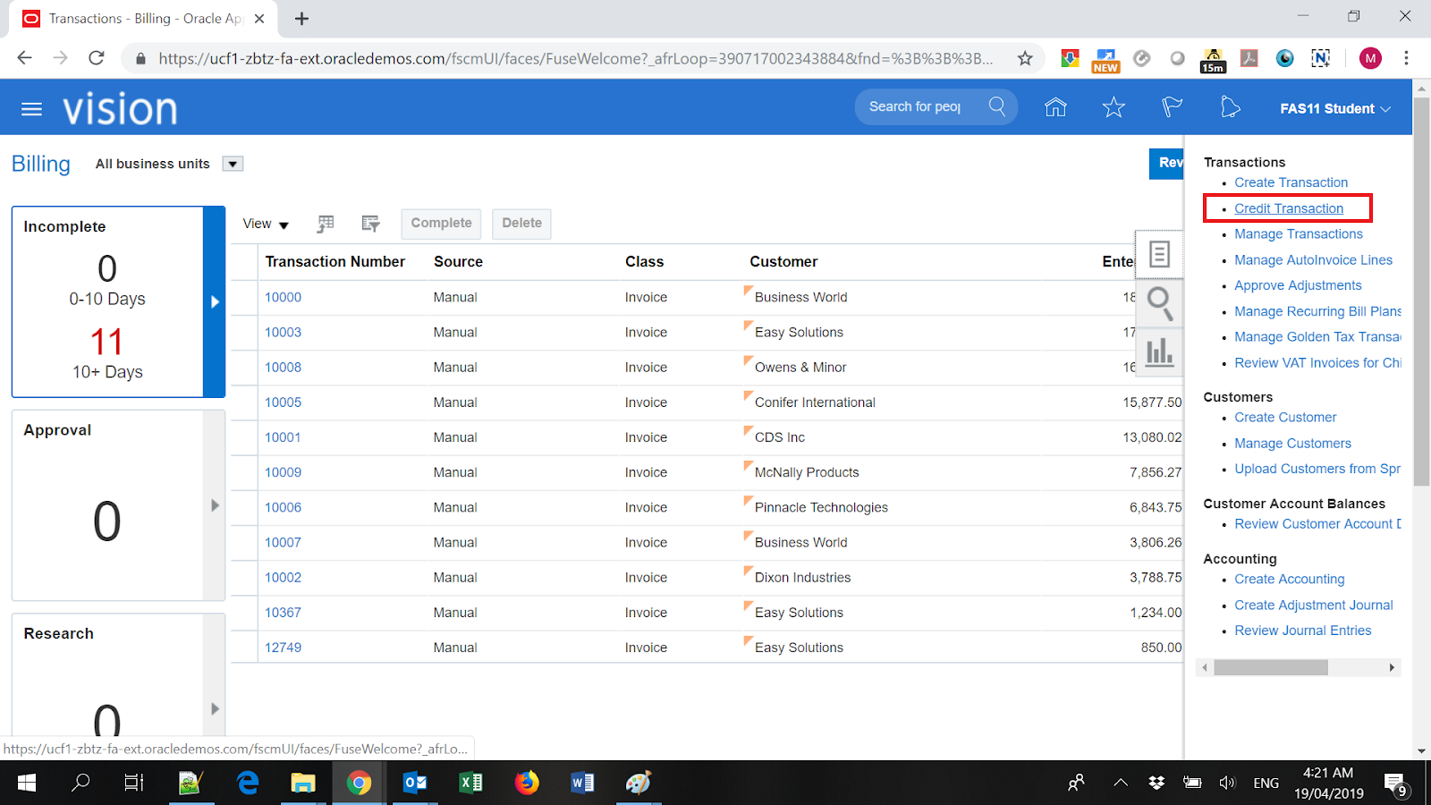 The Oracle Prodigy Creating A Receivables Credit And Debit Memo In the-oracle-prodigy-creating-a-receivables-credit-and-debit-memo-in