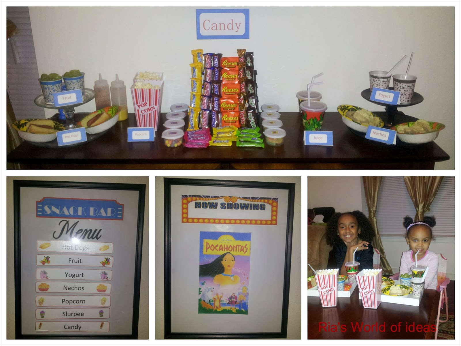 Ria's World of Ideas: Family Movie Night Snack Bar