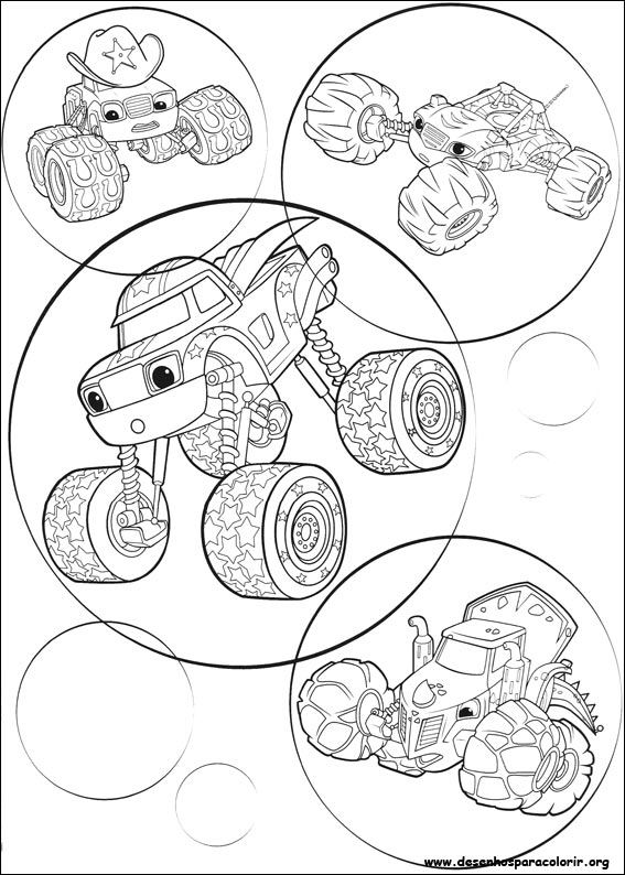 Blaze e as Monster Machines para colorir