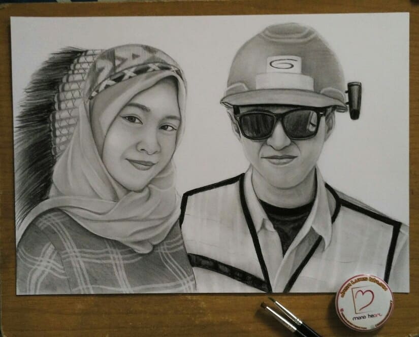 JASA LUKIS WAJAH MURAH - SKETSA DAN KARIKATUR - Mono Lukis Wajah