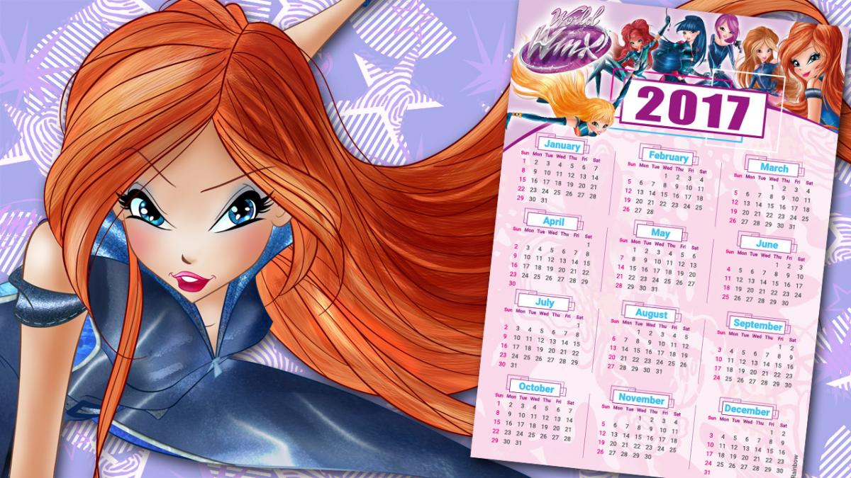 Nuevo calendario 2017 de World Of Winx!!! ~ My Winx Club-Pretty!*.