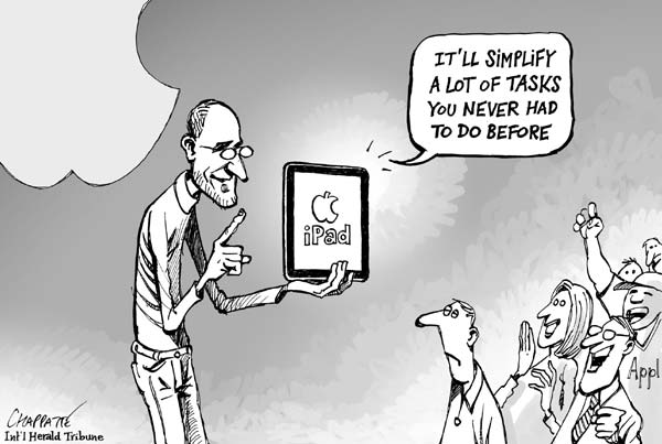 Quite distinct ipad cartoon