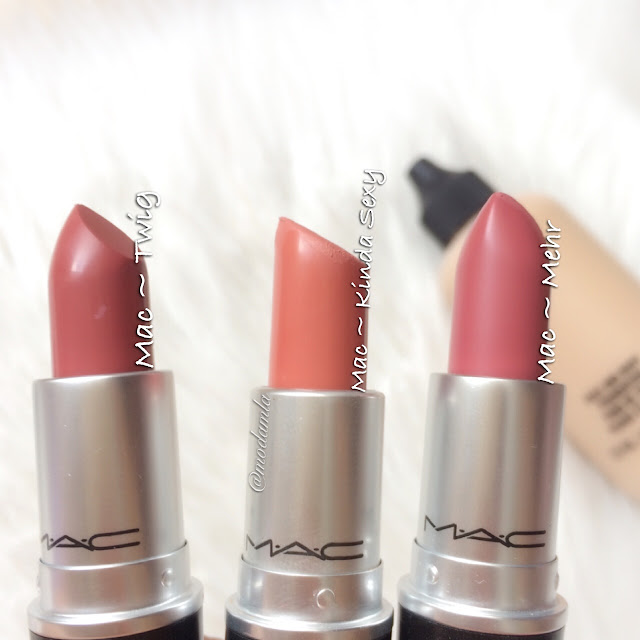 Modamla: Favori Mac Rujlarım ~ Mac Mehr ~ Mac Kinda Sexy ~ Mac Twig