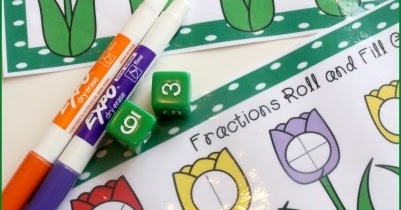 Spring Fractions Game {Free Math Printable} | School Time Snippets