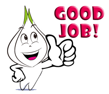 The Garlic Minion LINE Sticker -- Good Job ~ Have Fun LINE Stickers