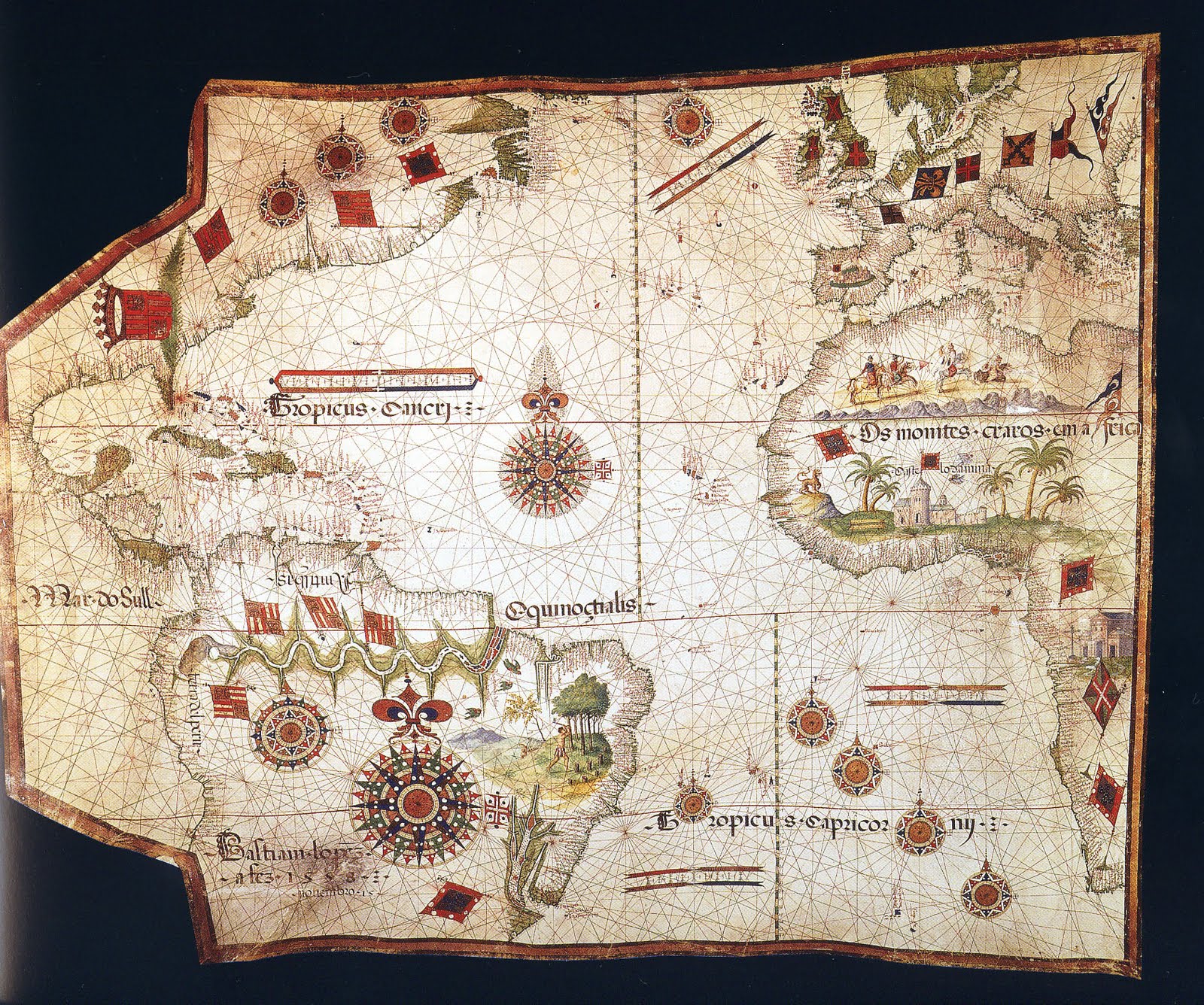 Medioevo y Renacimiento: Cartografía: Portulano atlántico