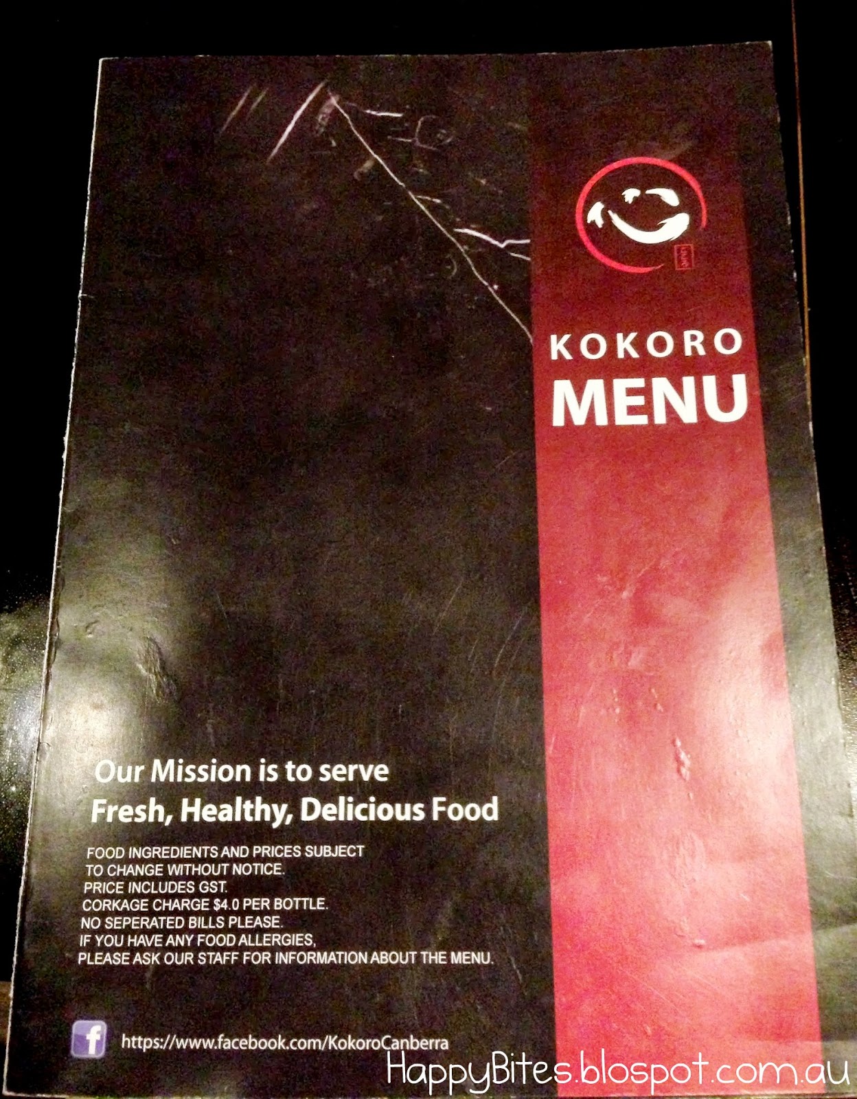 Happy Bites: Kokoro Japanese Restaurant - Gungahlin, Canberra