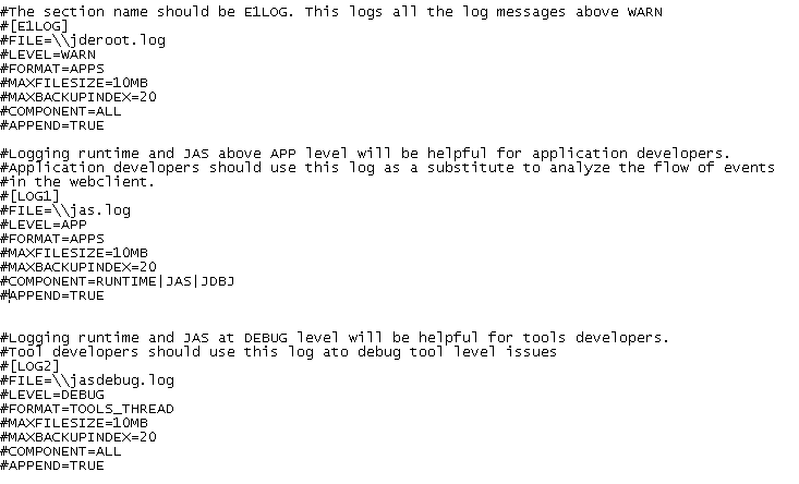 Jeff Stevenson's Technology Blog: EnterpriseOne JAS and JDEROOT Log ...