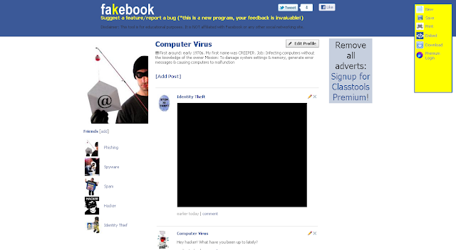 Teacher's Adventure: Fakebook - Make Fake Facebook Pages Using a Tool ...