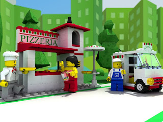 LEGO Rendering: Want some pizza? - Set 6350