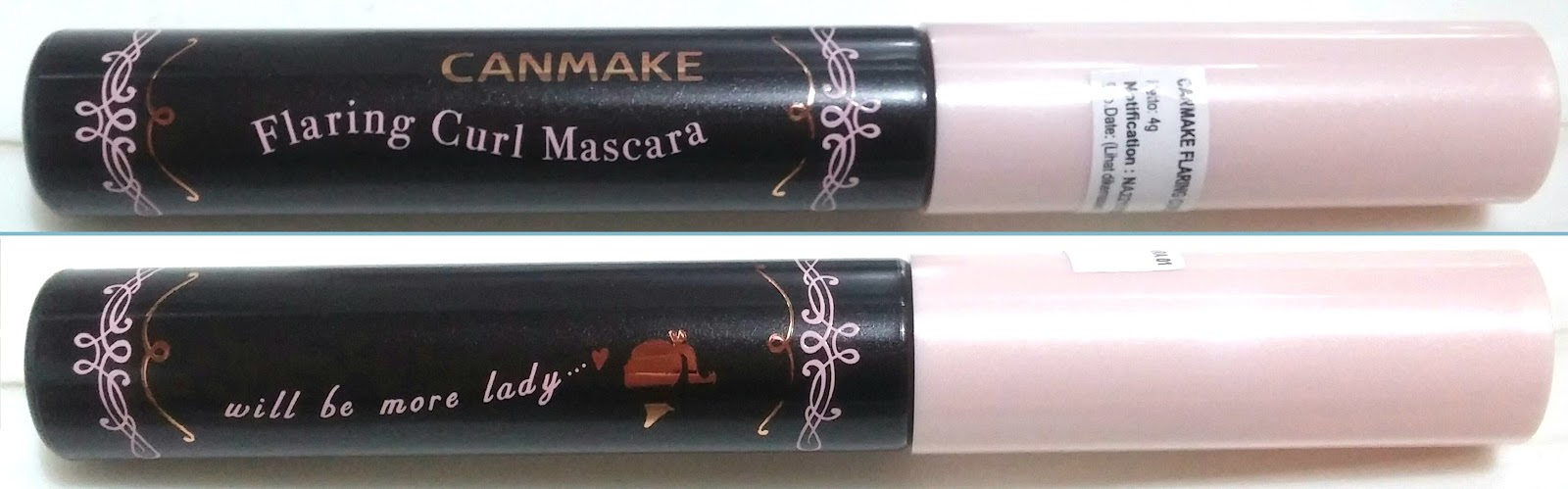 Canmake Flaring Curl Mascara #01 Chocola Black, Lip & Cheek Gel #03 ...