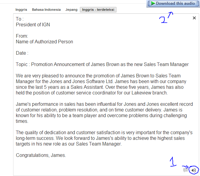 Announcing Promotions