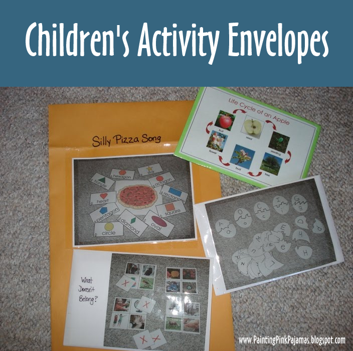 Painting Pink Pajamas: Children's activity envelopes