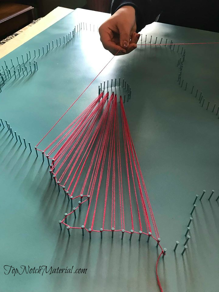 Top Notch Material: DIY State String Art