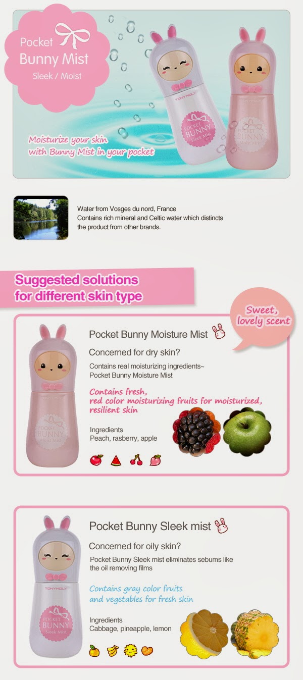 JWKidealistic: [Review] Tony Moly Pocket Bunny Sleek+Moist Mist