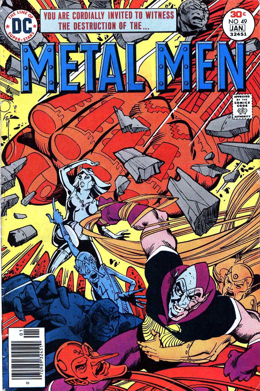 Metal Men #49 - Walt Simonson art & cover - Pencil Ink