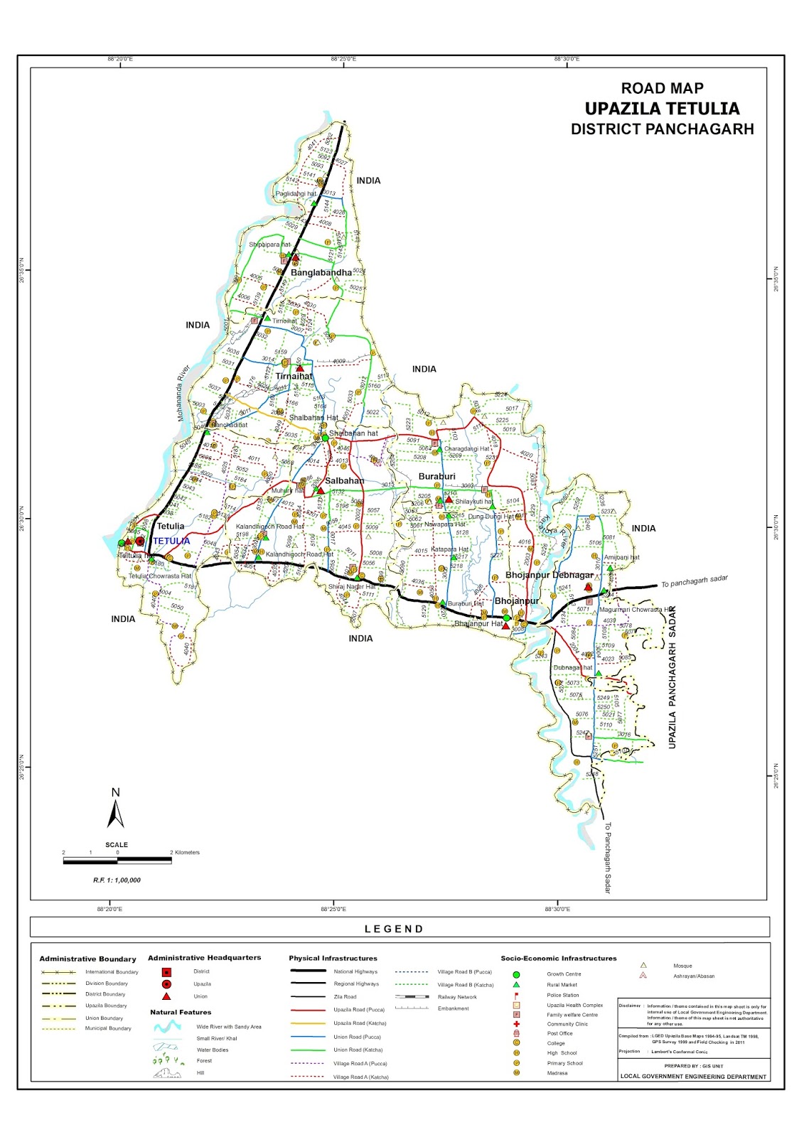 UMAR CREATION: Panchagarh Map পঞ্চগড় ম্যাপ
