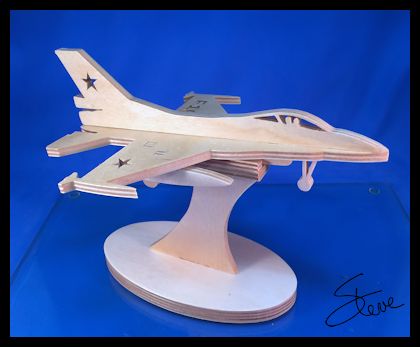 Scrollsaw Workshop: F-16 Falcon Scroll Saw Pattern.