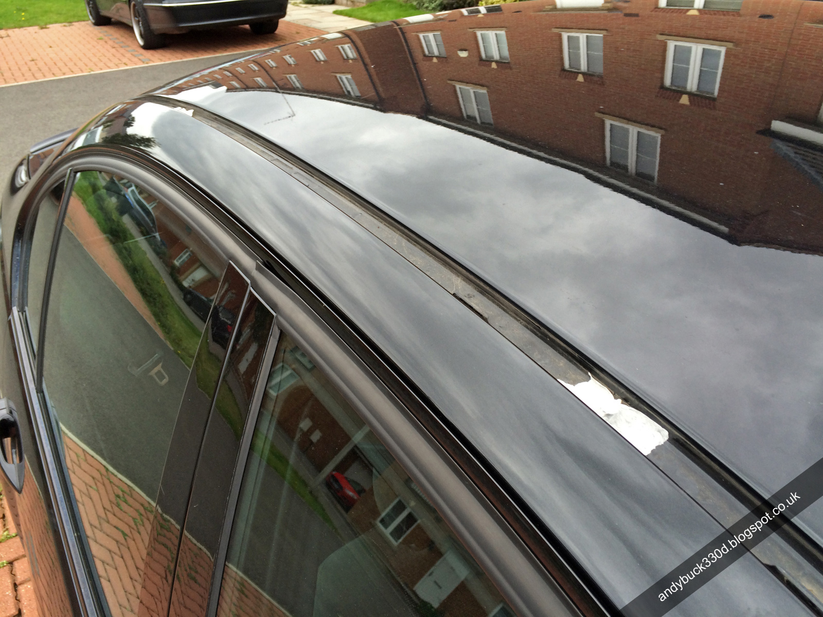 Roof Ditch Finisher Resprayed