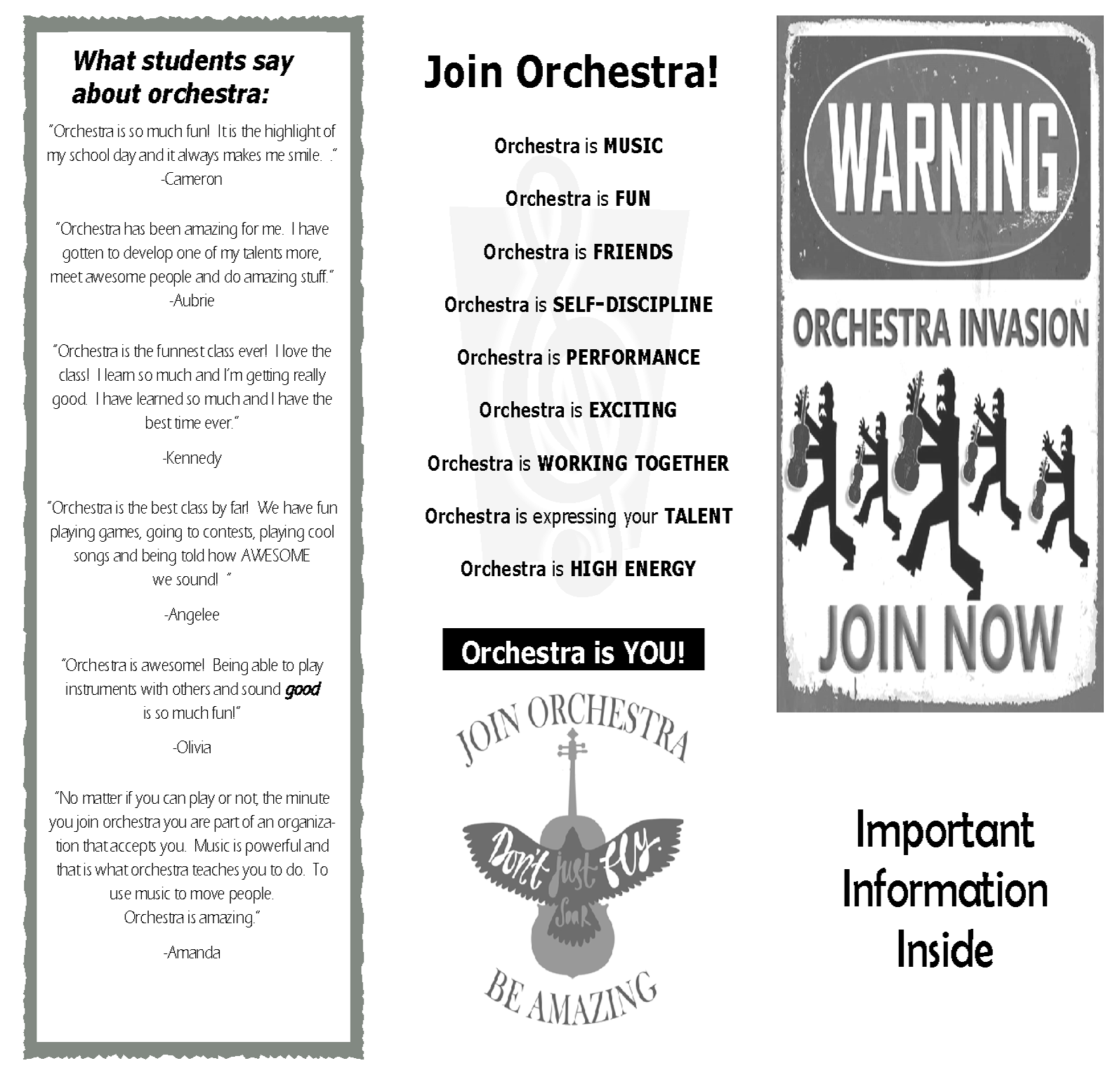 Orchestra Classroom: March 2018