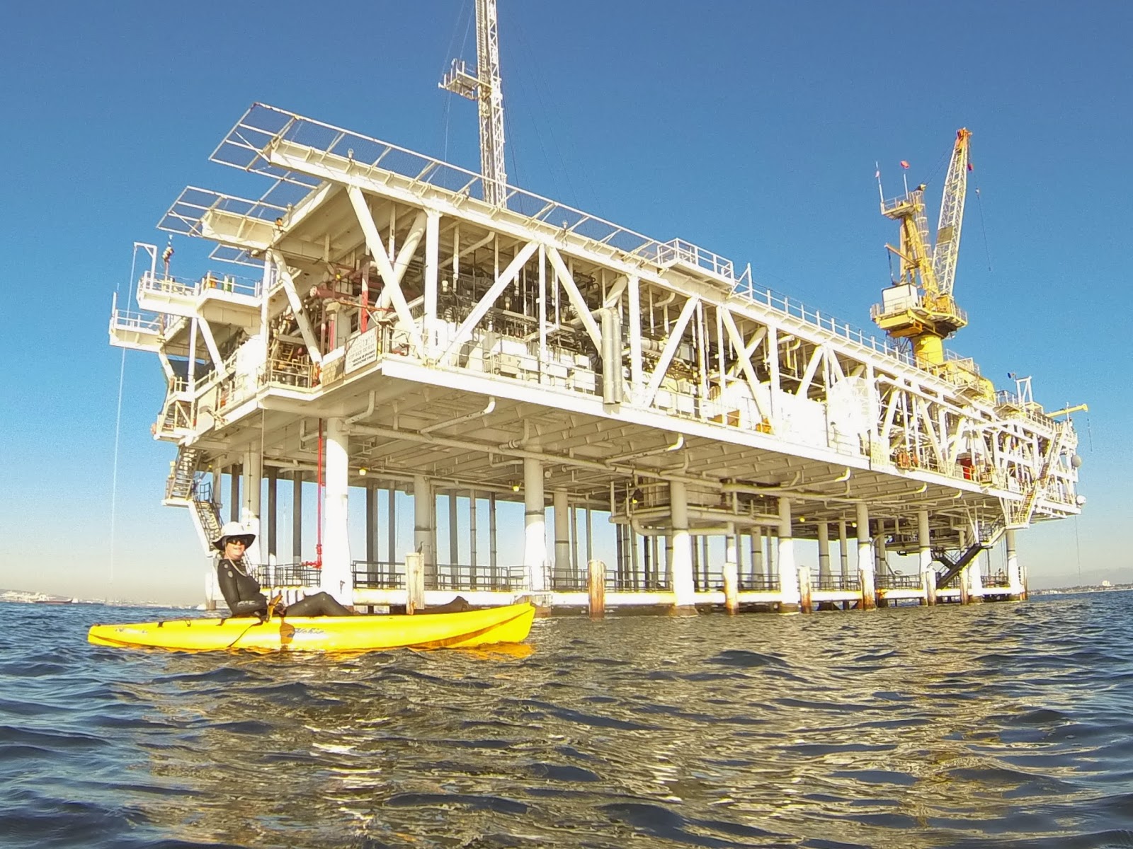 Tridiots: Oil Platform Esther Swim - February 1, 2014