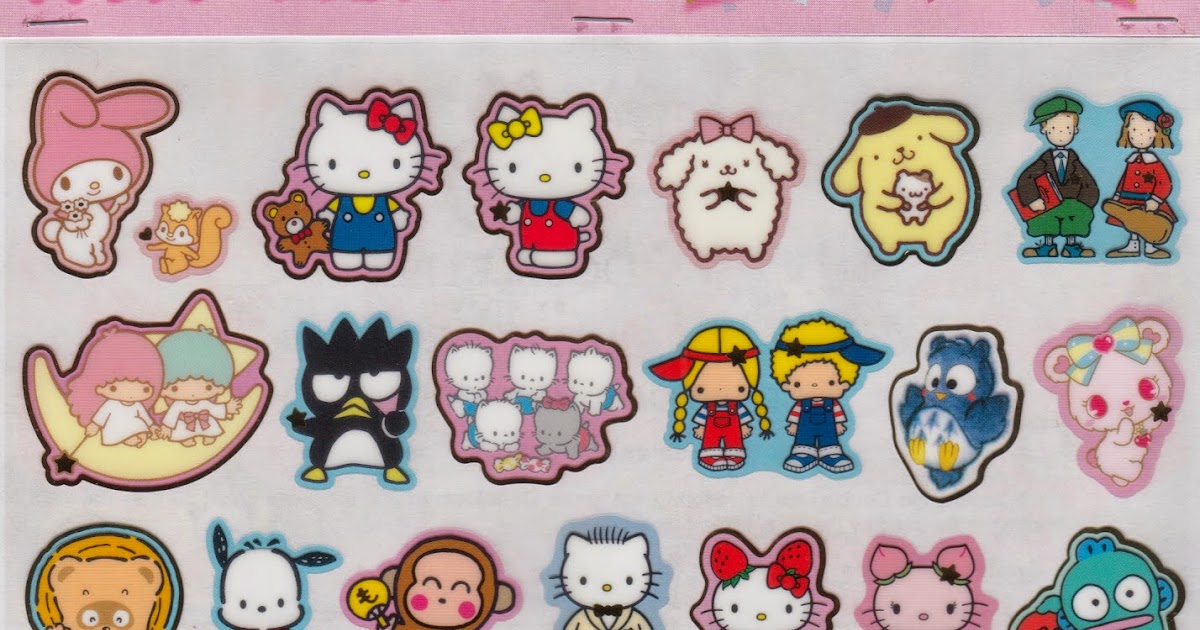 My Monkichi Life: Sanrio Characters Full Set of Stickers featuring ...