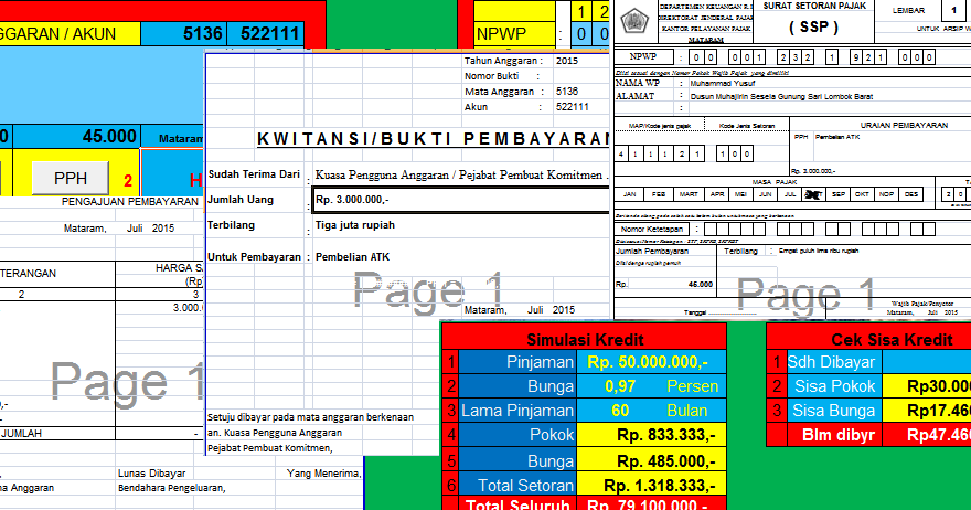 Format Ssp Excel - aslcollege