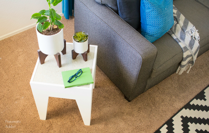 Scrap Wood Table with Rock Epoxy Resin Top | Pneumatic Addict