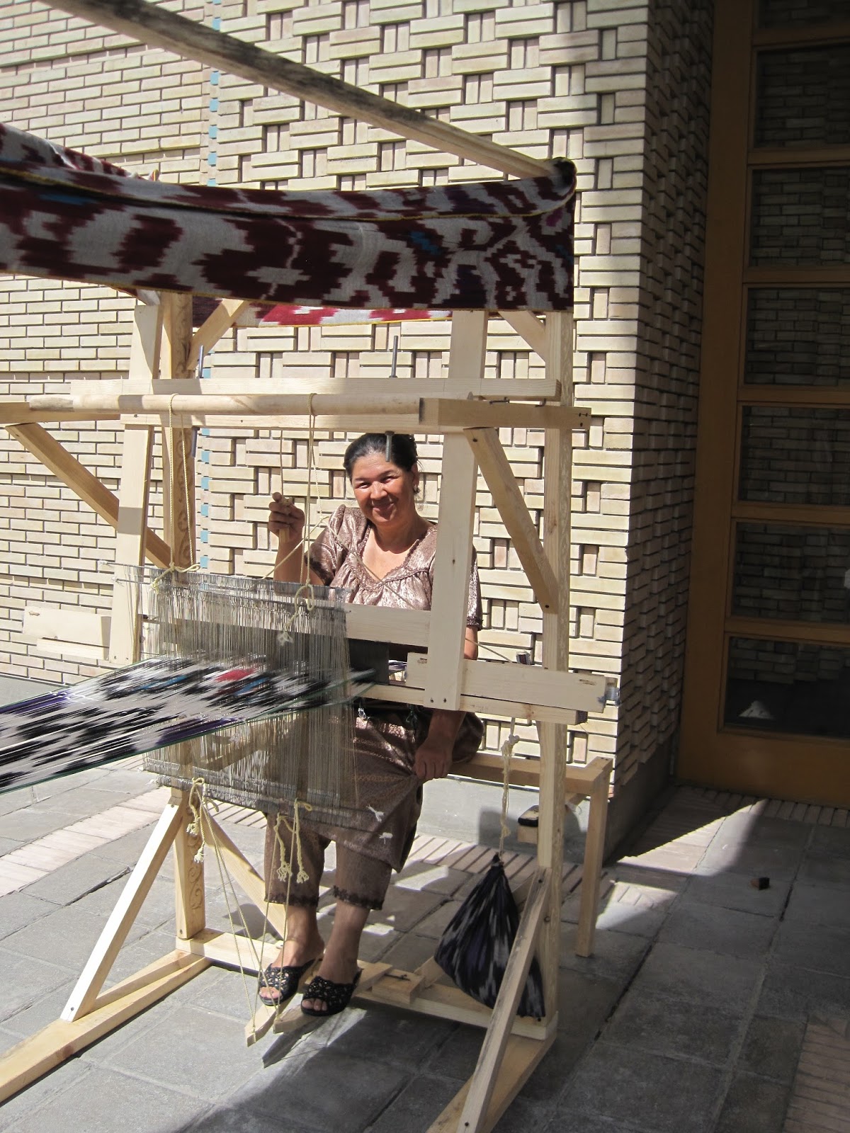 Reflections from Kitty & Lee: Tajik fabric: atlas and adras