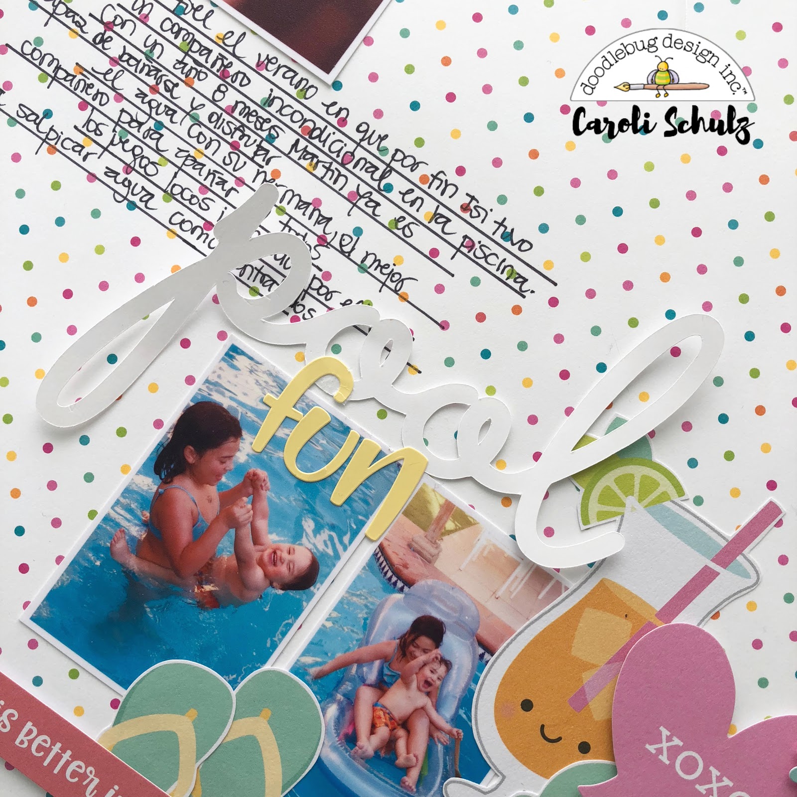 Doodlebug Design Inc Blog: Pool Fun Layout | with Caroli