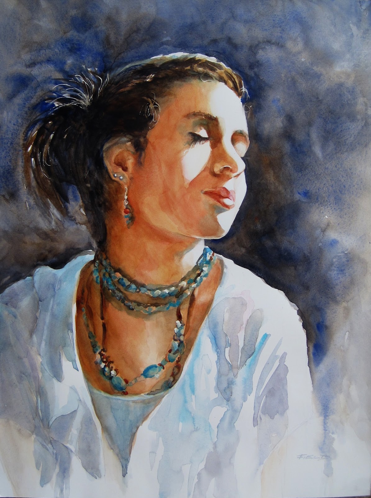 Glennda Field Fine Art: Watercolor class demonstration paintings from ...